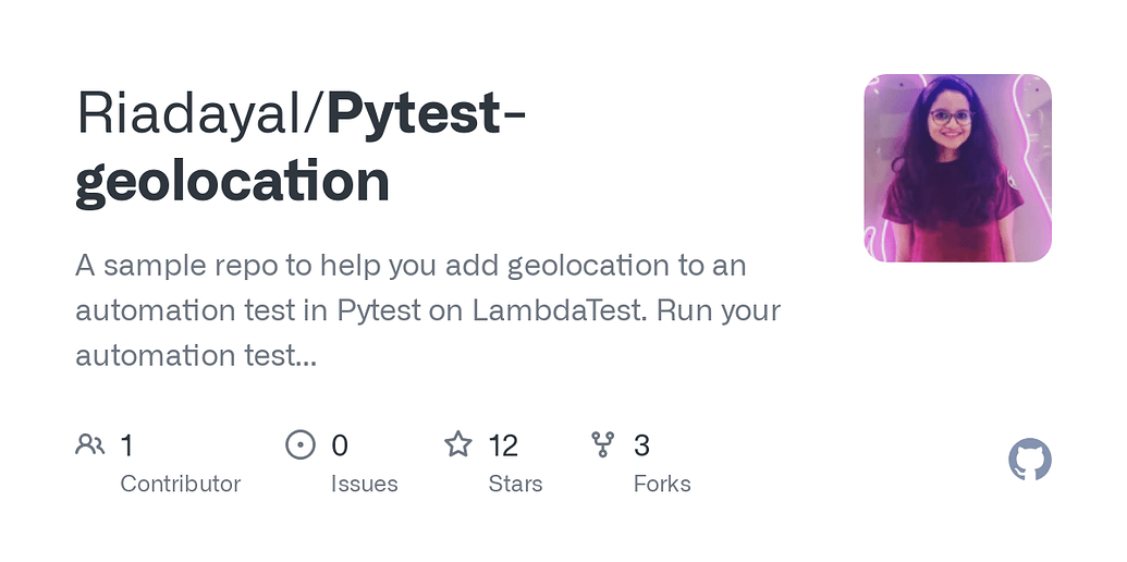 How do I test geolocation in Selenium pytest? - TestMu AI Community